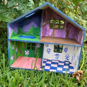 Wooden Peg Doll House - Etsy