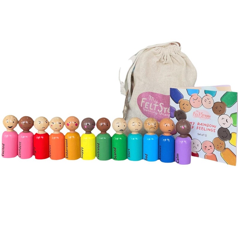 Feeling Peg Dolls: Montessori Emotion Learning Toy - Etsy