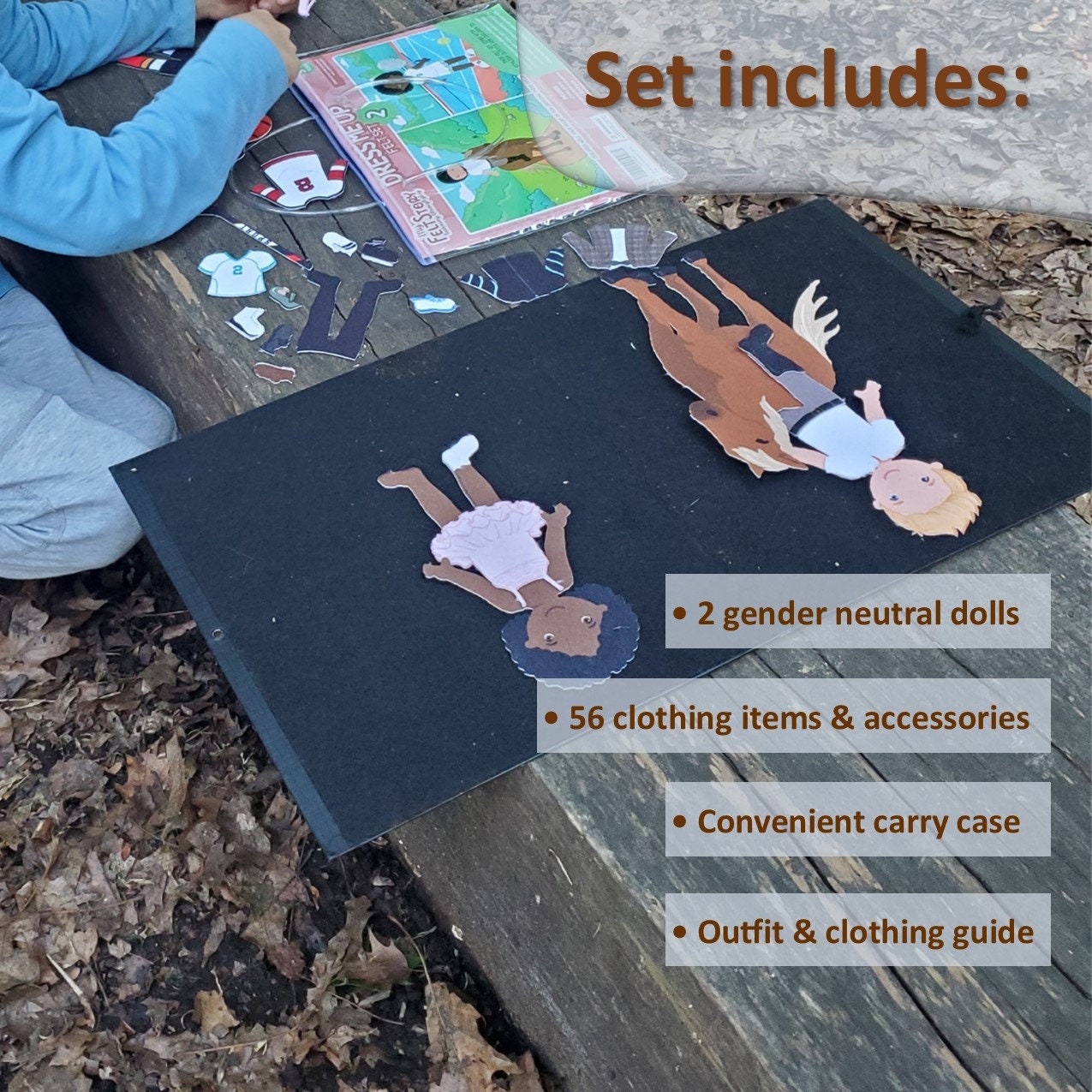 My Felt Story - Dress Me up for Activities Felt Dolls - Etsy