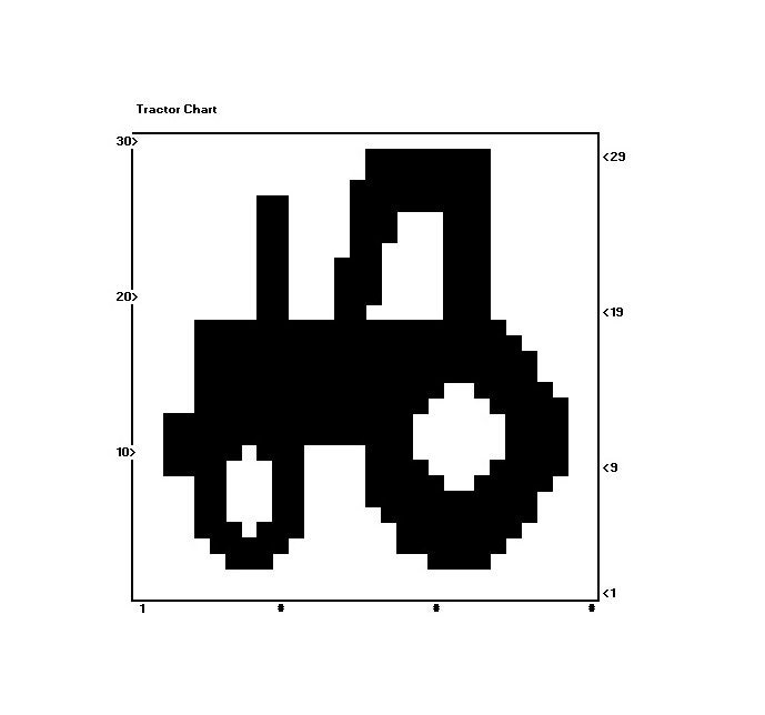 Crochet Tractor Chart/ Tractor Pattern/ Crochet Pattern/knitting Chart ...