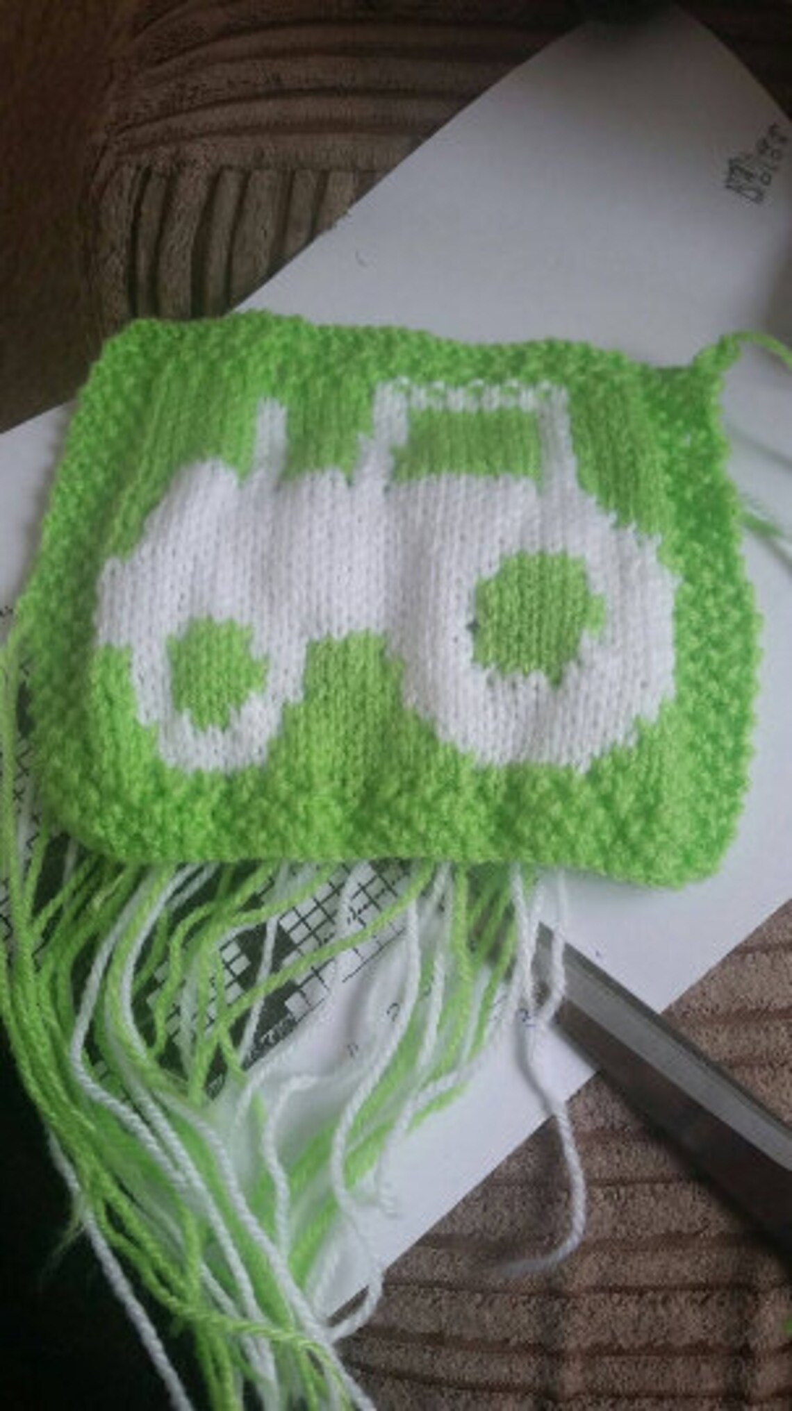 Crochet Tractor Chart/ Tractor Pattern/ Crochet Pattern/knitting Chart ...