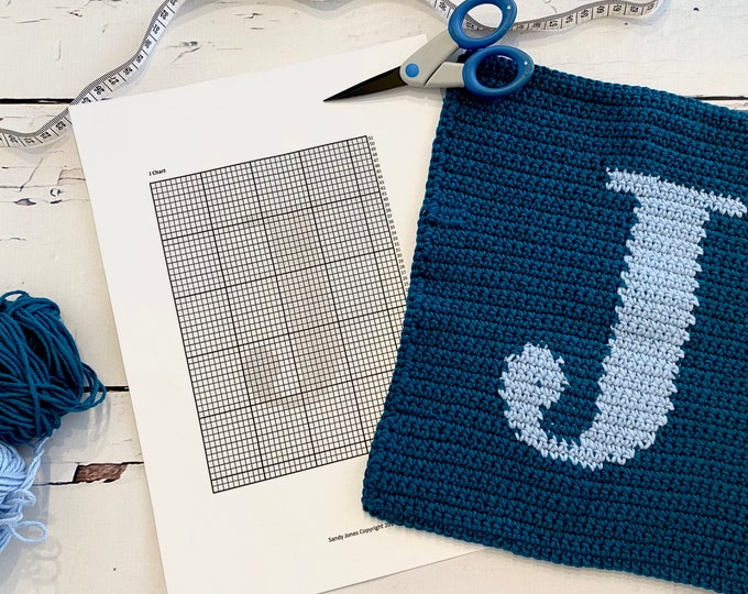 Crochet Letter Chart/ Letter Pattern/ Crochet Pattern/ - Etsy