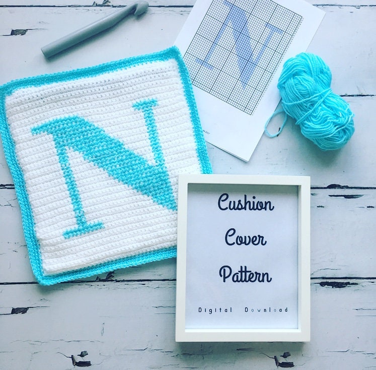 Crochet Letter Chart/ Letter Pattern/ Crochet Pattern/ - Etsy