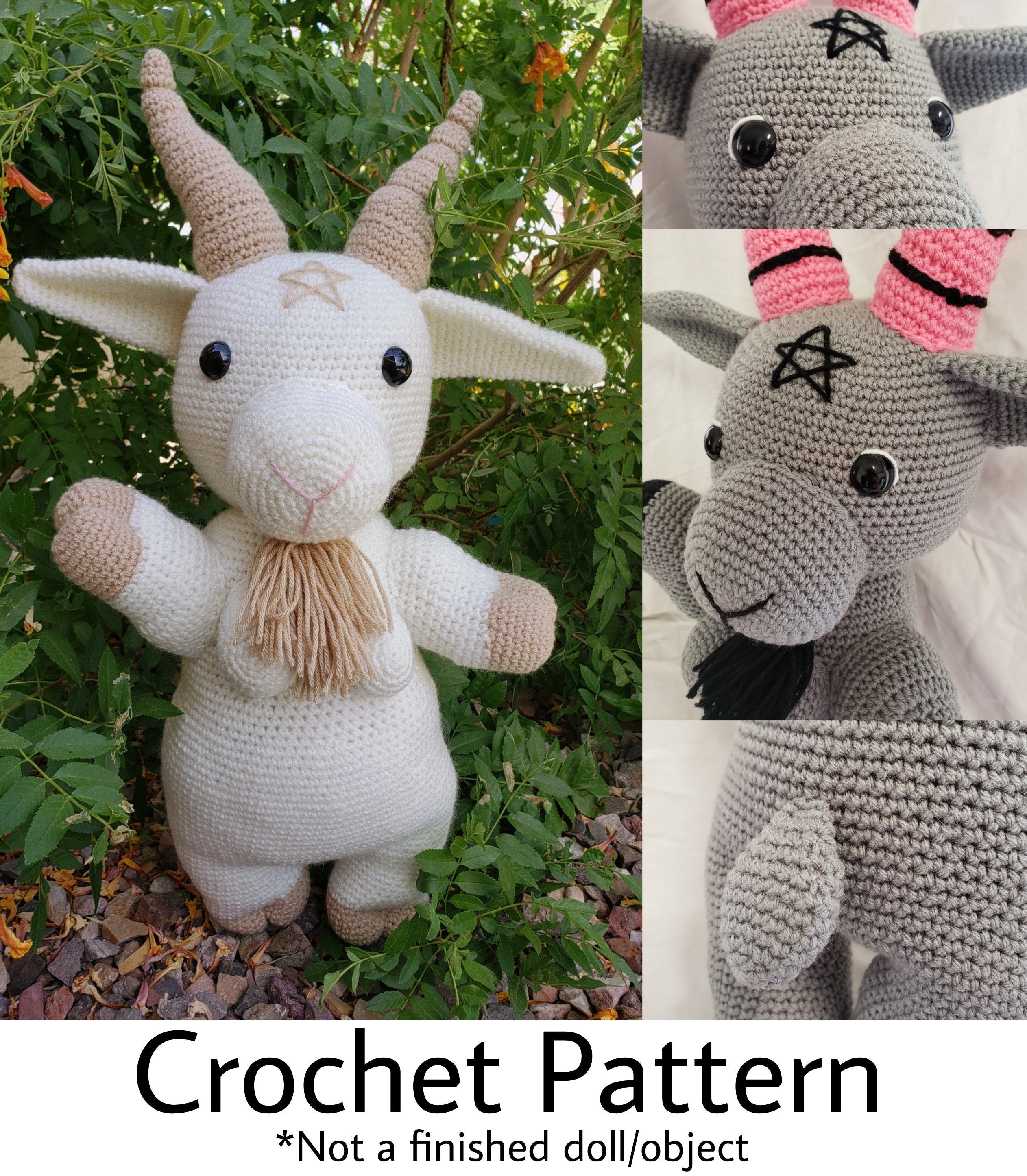Cuddle Baphomet Crochet Pattern - Etsy