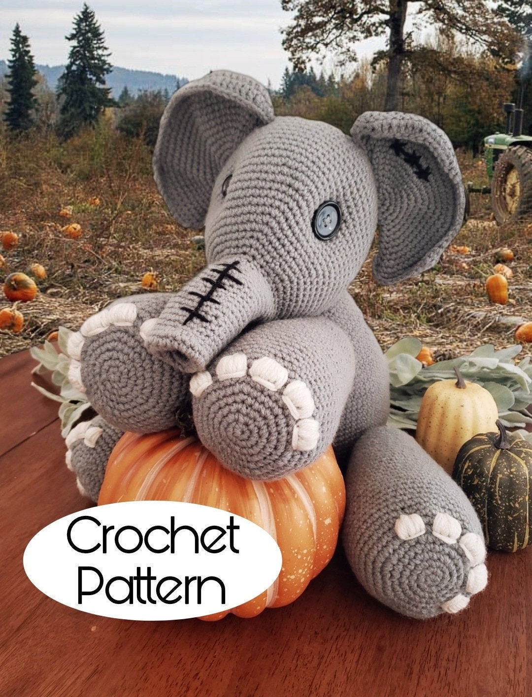 Nightmare Elephant Crochet Pattern - Etsy