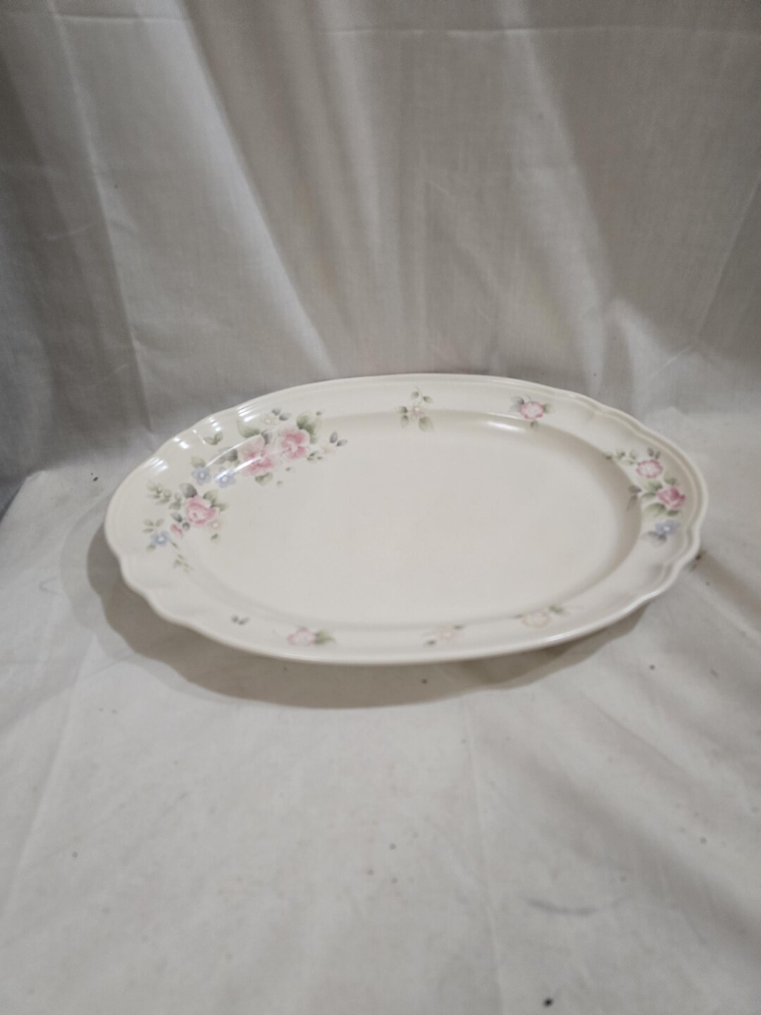 Vintage Pfaltzgraff Stoneware Tea Rose 15 Inch Platter - Etsy