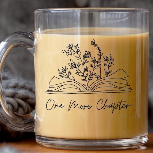 Just One More Chapter Mug Gift for Book Lover Floral Book - Etsy