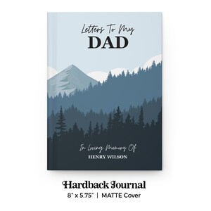 Letters to My Dad, Dad Memorial Gift, Loss of Father, Grief Journal ...