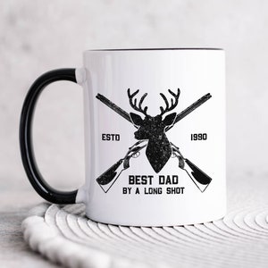 Best Dad by a Long Shot, Custom Dad Mug, Hunting Gift From Kids, Funny ...