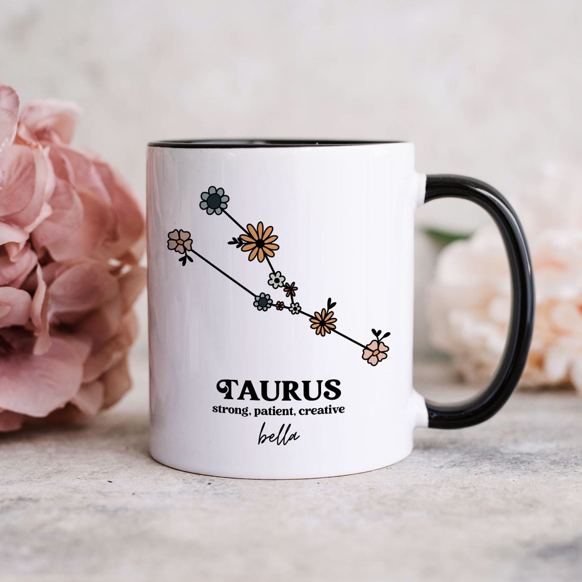 Taurus Mug Taurus Zodiac Gift Custom Taurus Mug Custom Name - Etsy