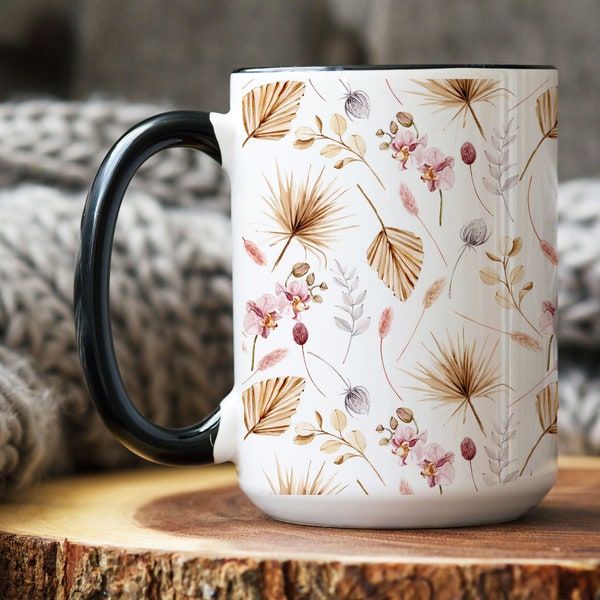 Floral Mug - Etsy