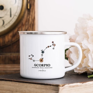 Scorpio Birthday Mug, Scorpio Zodiac Gift, Custom Scorpio Mug, Custom ...