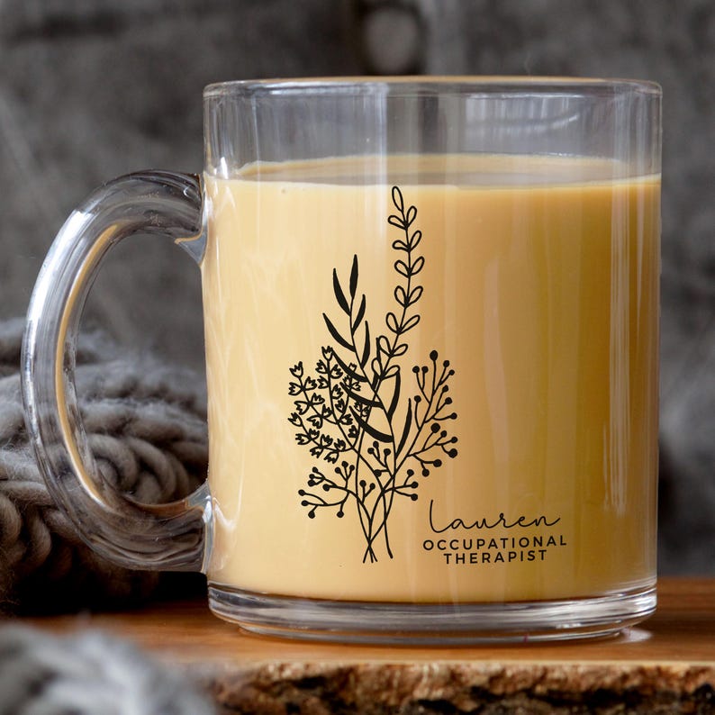 Occupational Therapist Gift for Her, Personalized Custom Name Mug for ...