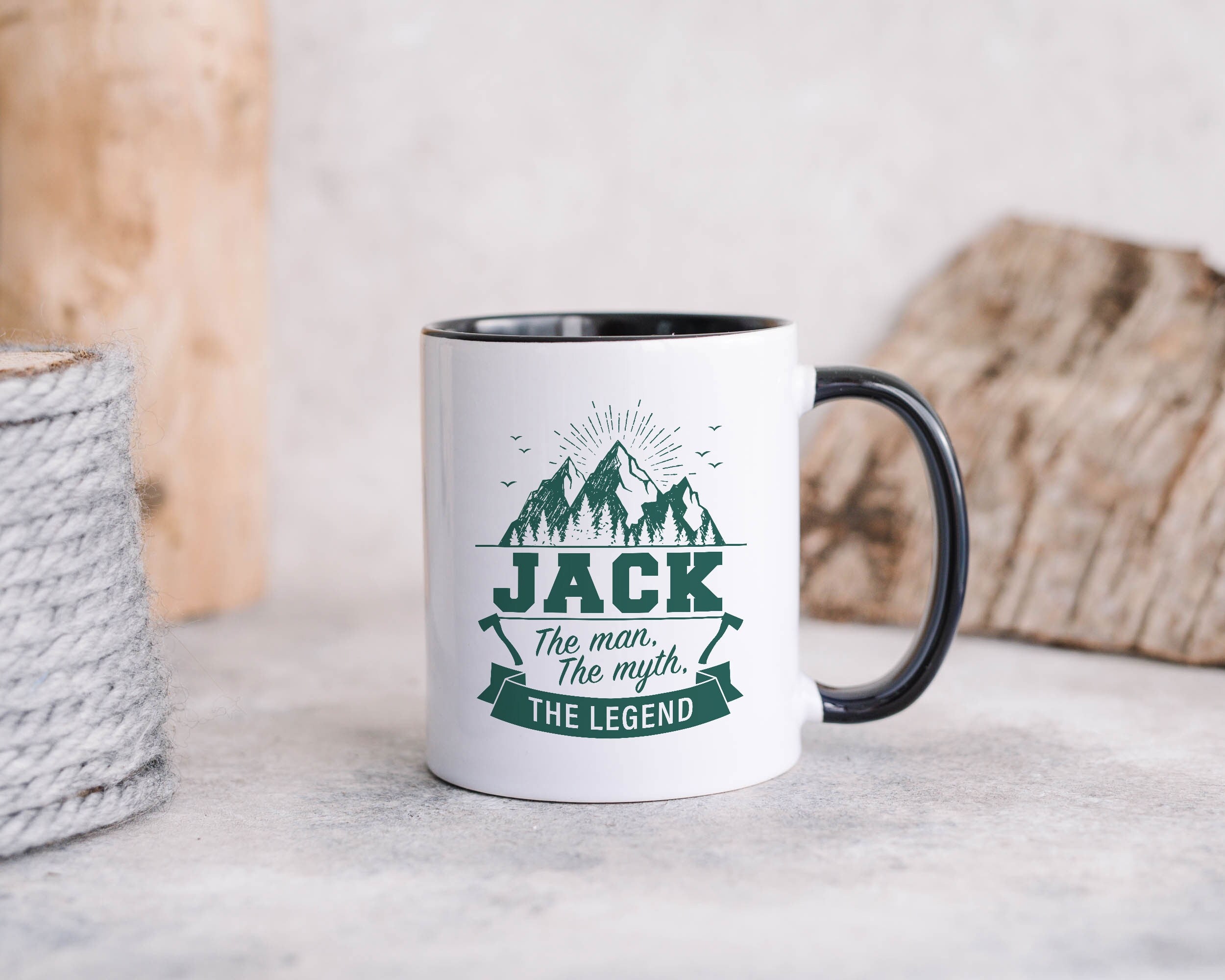 Personalized Name Mug Custom Mug for Him the Man the Myth - Etsy
