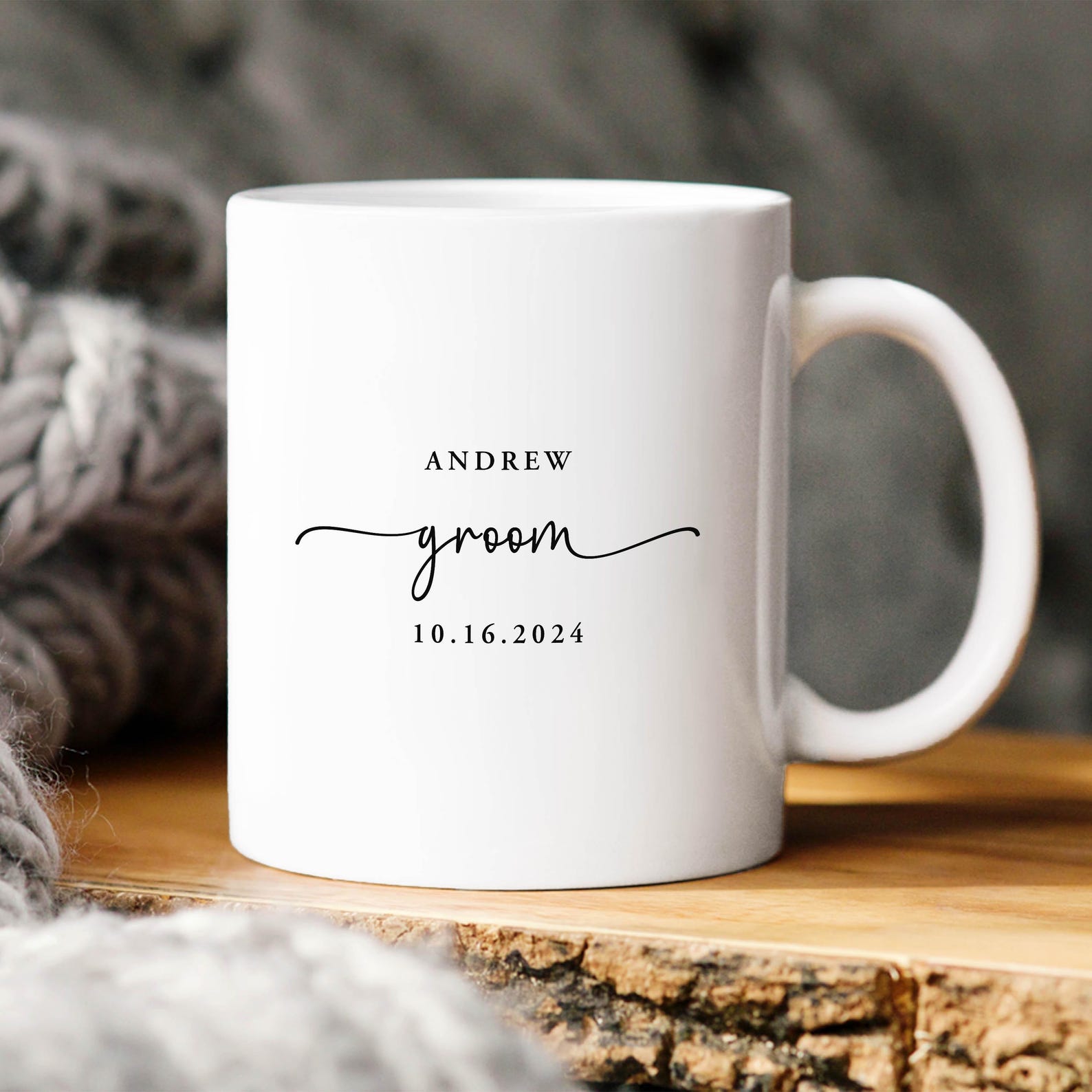 Elegant Groom Mug, Modern Gift for Groom to Be, Bachelor Party Gift ...
