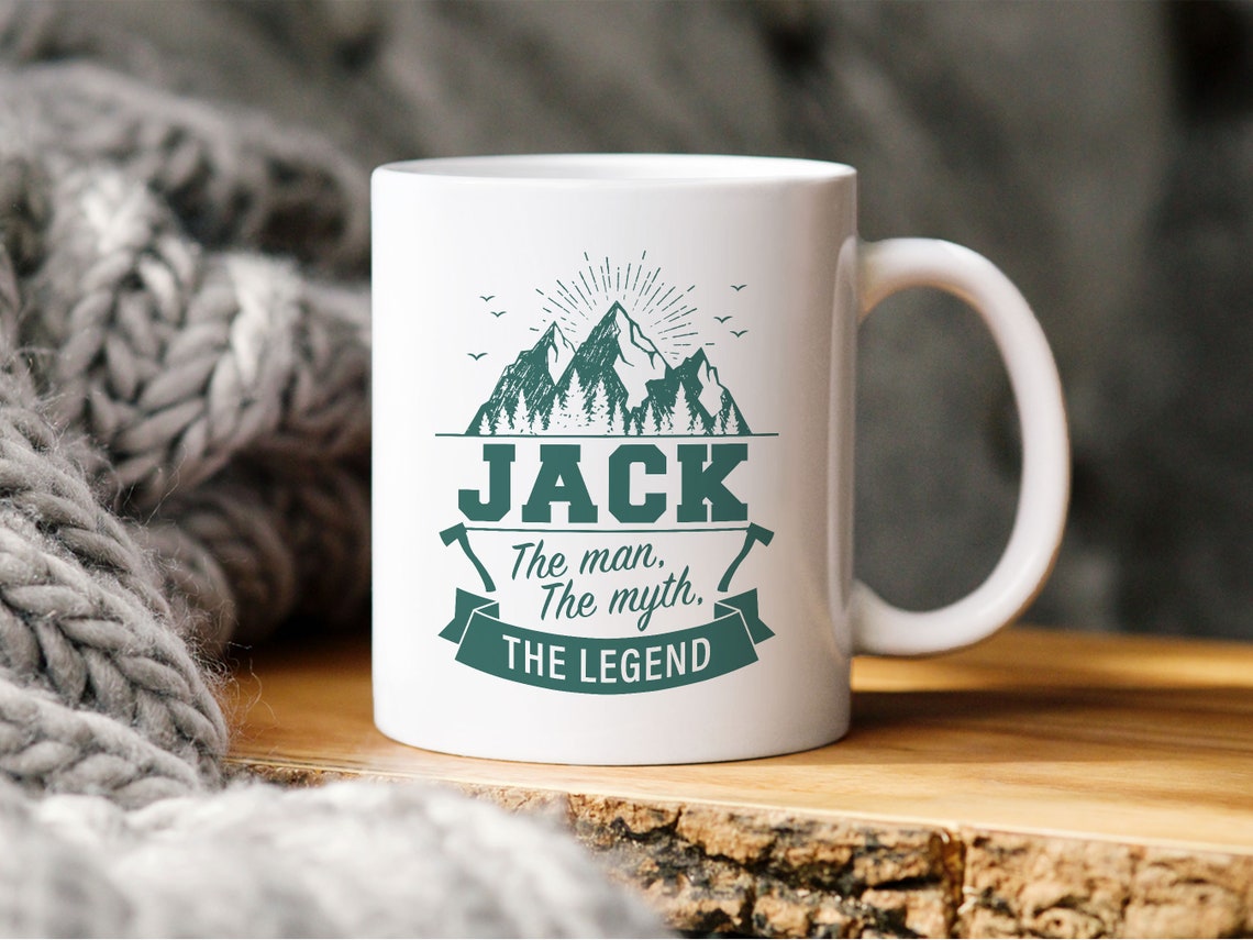 Personalized Name Mug, Custom Mug for Him, the Man the Myth the Legend ...