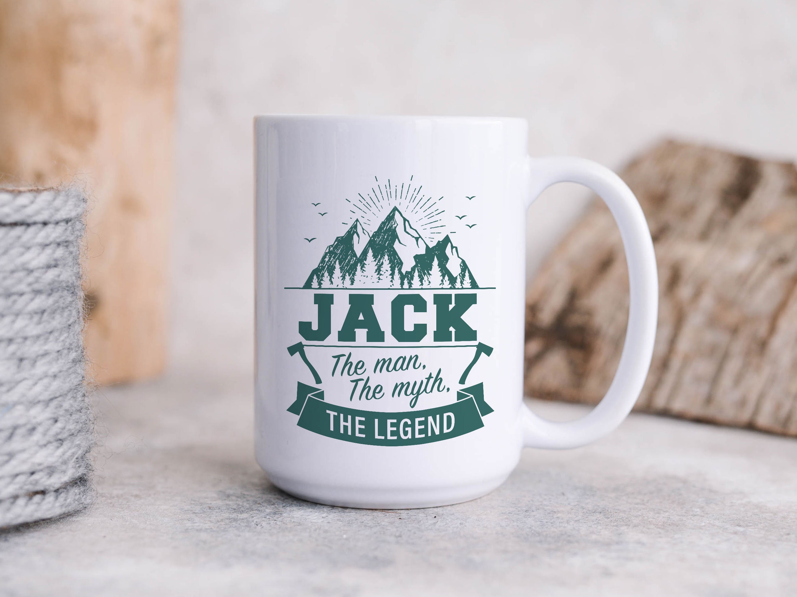 Personalized Name Mug Custom Mug for Him the Man the Myth - Etsy