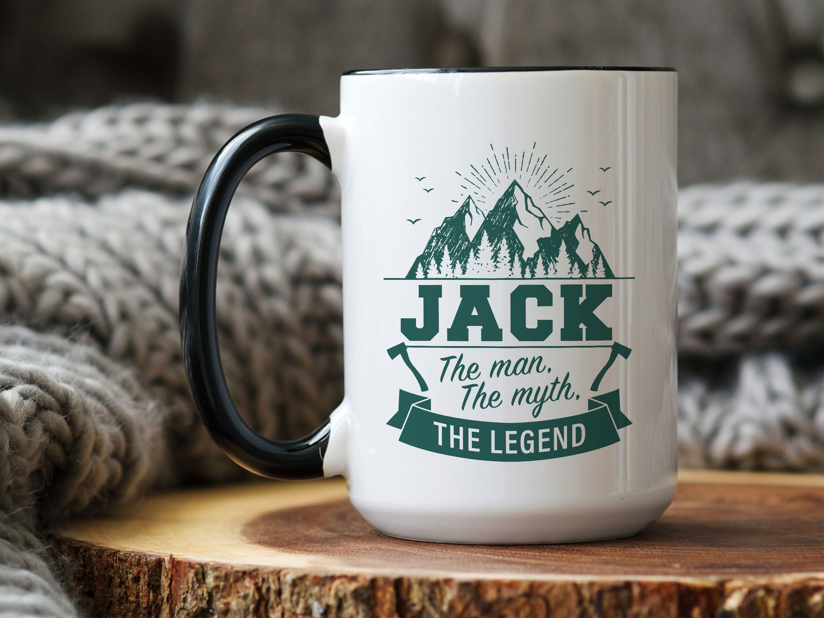 Personalized Name Mug Custom Mug for Him the Man the Myth - Etsy