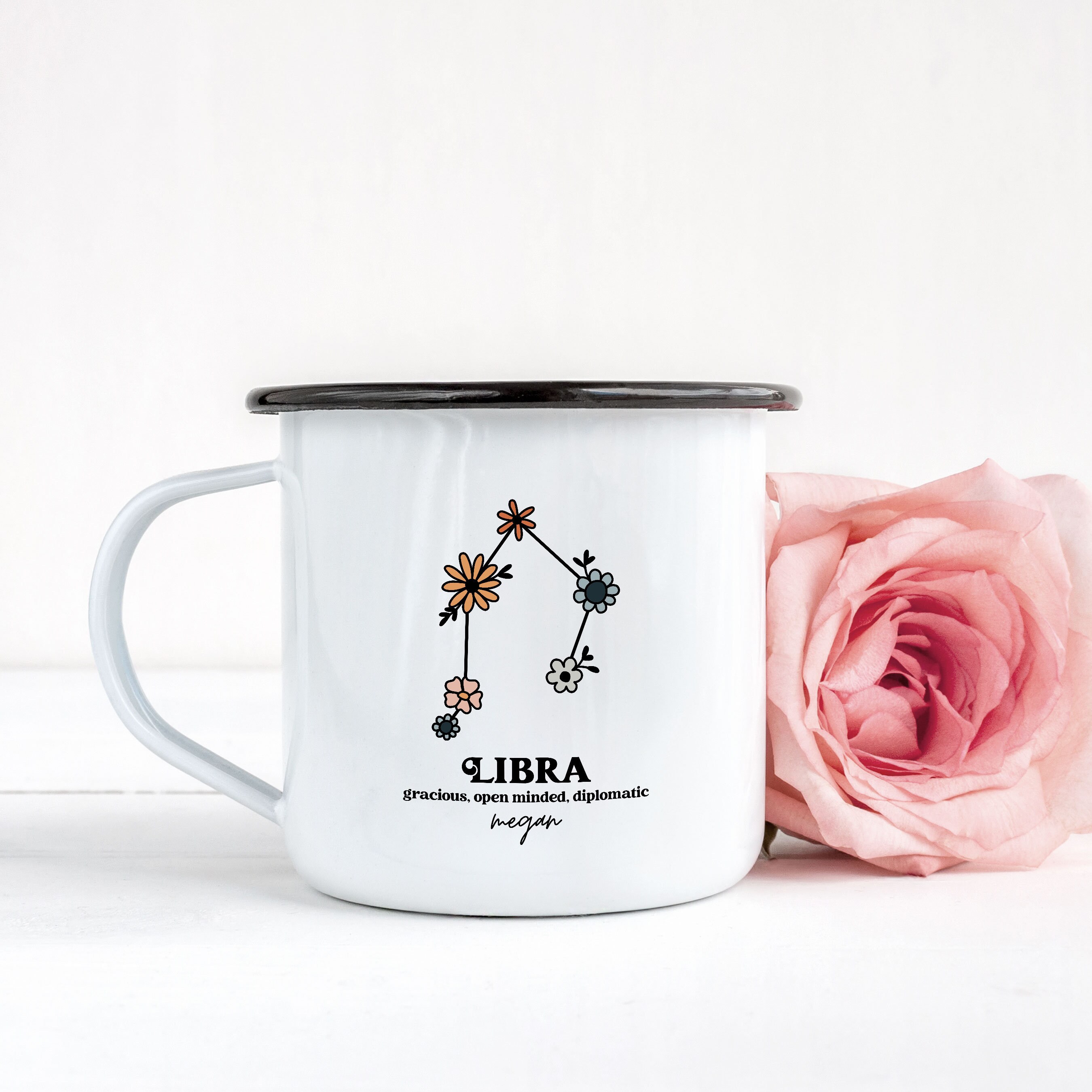 Libra Birthday Mug, Libra Zodiac Gift, Custom Libra Mug, Custom Name ...