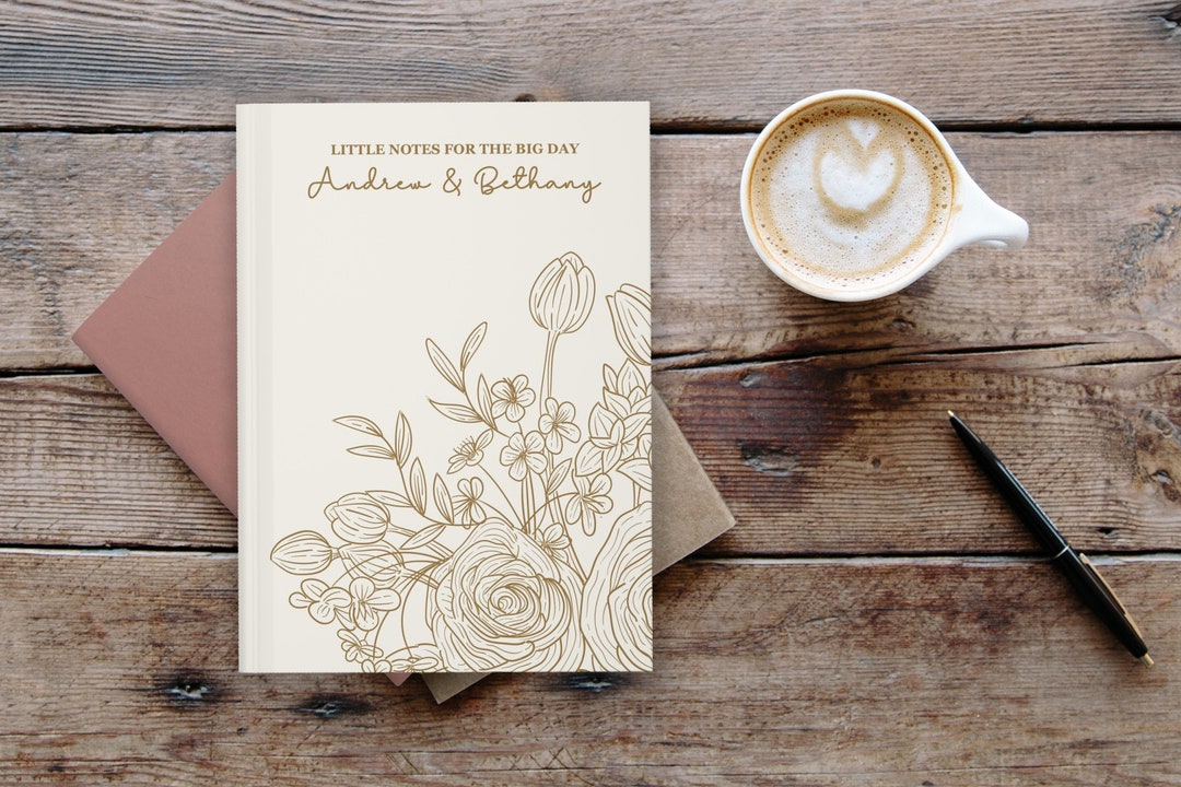 Little Notes for the Big Day, Personalized Wedding Notebook, Wedding ...