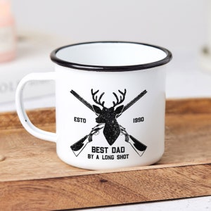 Best Dad by a Long Shot, Custom Dad Mug, Hunting Gift From Kids, Funny ...