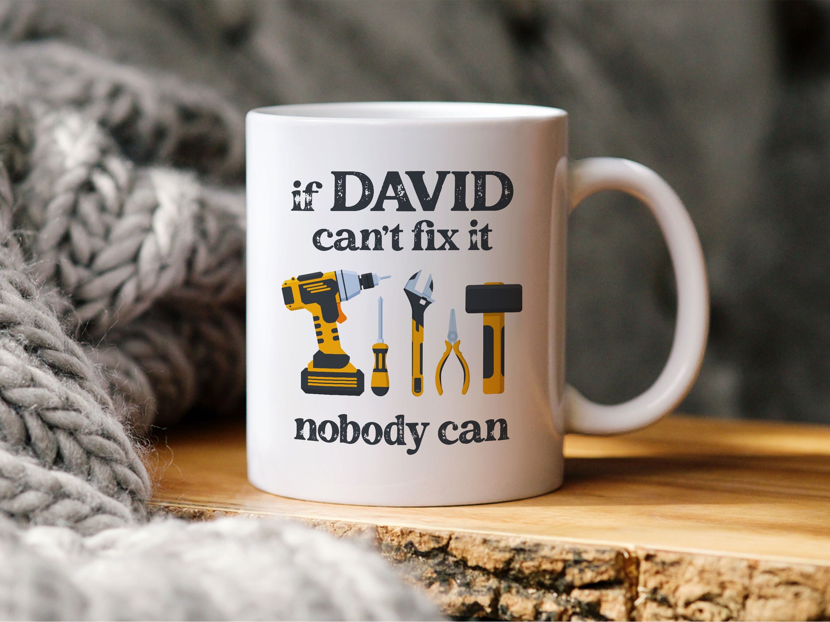 Personalized Name Mug Custom Mug for Dad Handyman Mug - Etsy