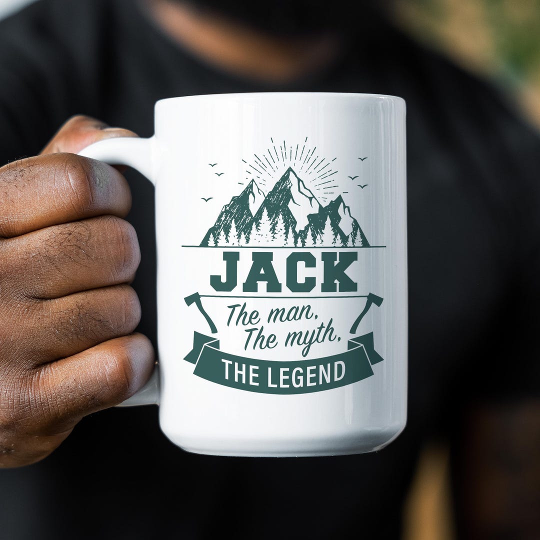Personalized Name Mug, Custom Mug for Him, the Man the Myth the Legend ...