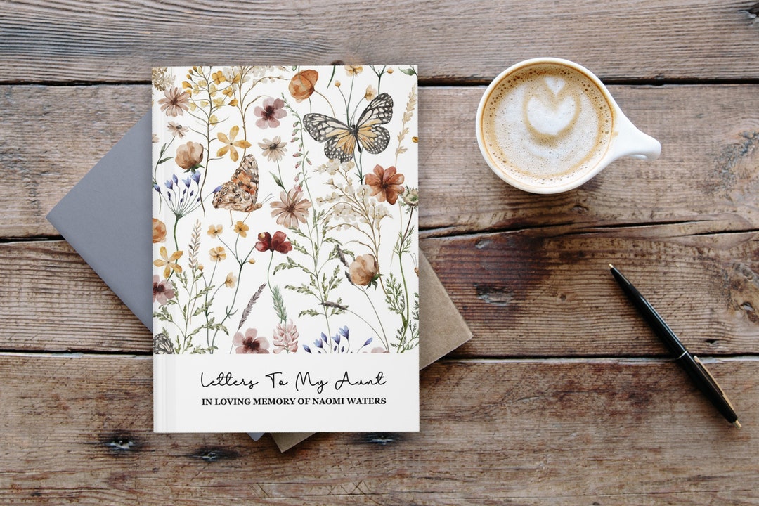 Letters to My Aunt, Aunt Memorial Gift, Loss of Aunt, Grief Journal ...