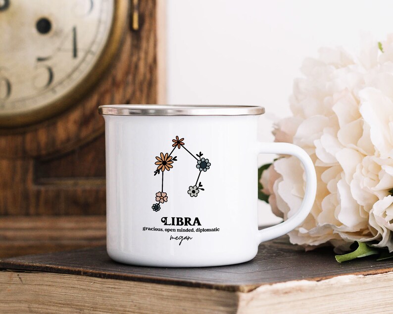 Libra Birthday Mug, Libra Zodiac Gift, Custom Libra Mug, Custom Name ...