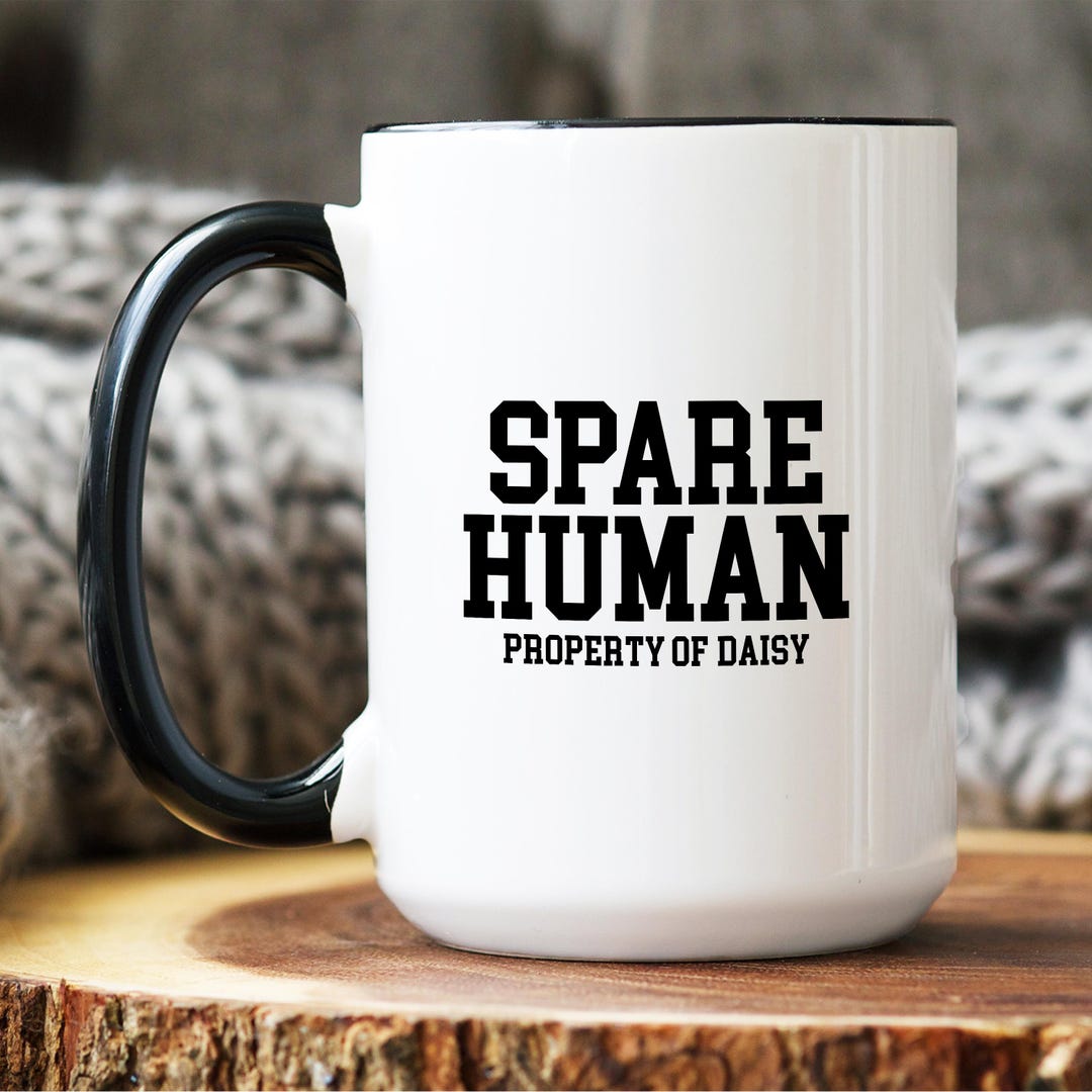 Funny Cat or Dog Parent Mug "spare Human" Gift for Cat Mom Dog Dad ...