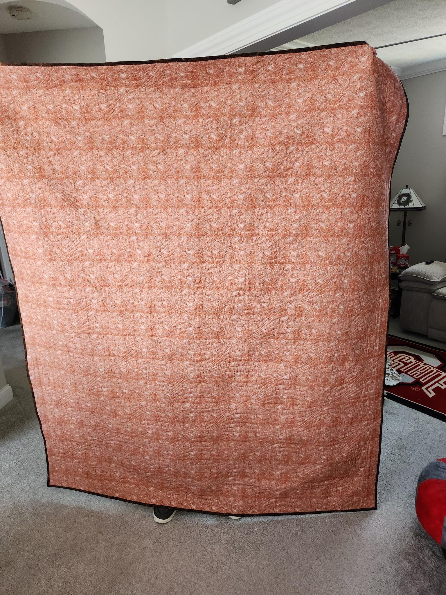 Handcrafted Lap Quilt With Timeless Cake Plate Pattern – Perfect Home ...