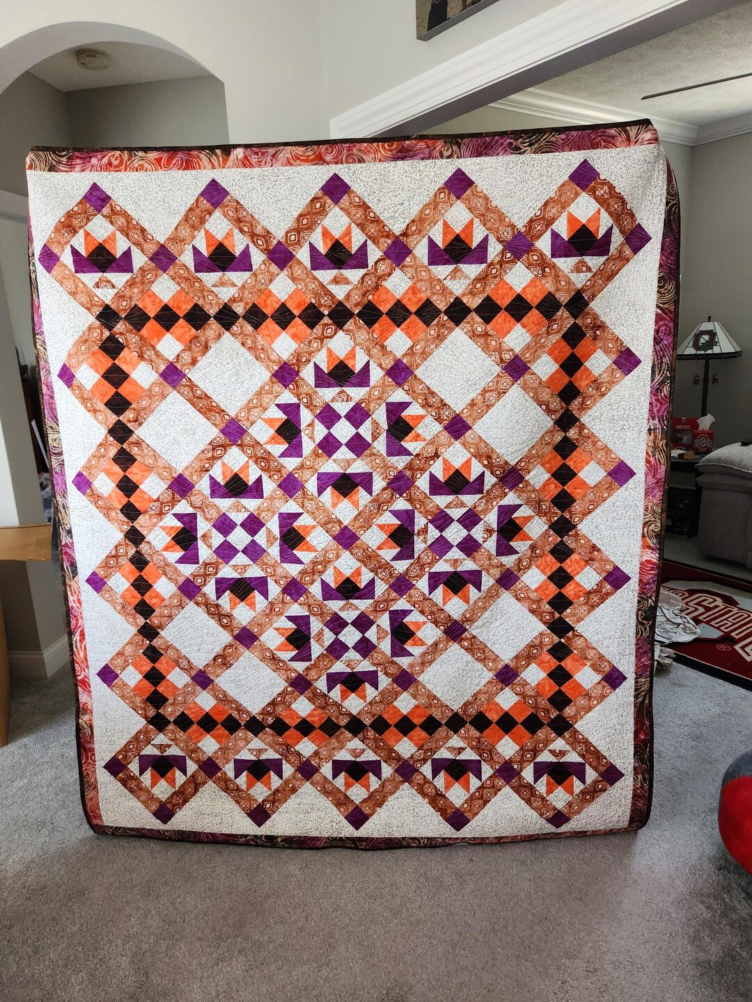 Handcrafted Lap Quilt With Timeless Cake Plate Pattern – Perfect Home ...