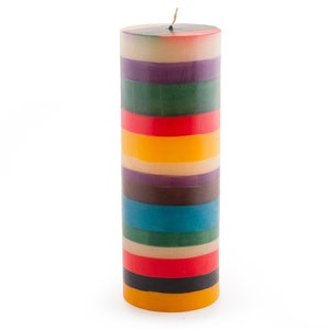 Memphis Stripe Candles - Etsy