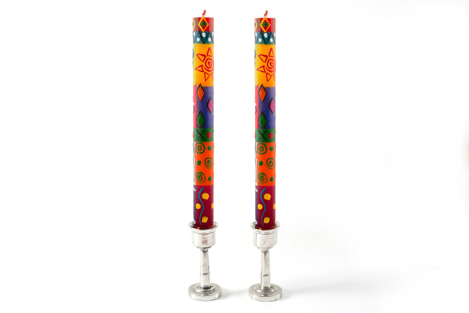 Multi Color Ethnic Candles - Etsy