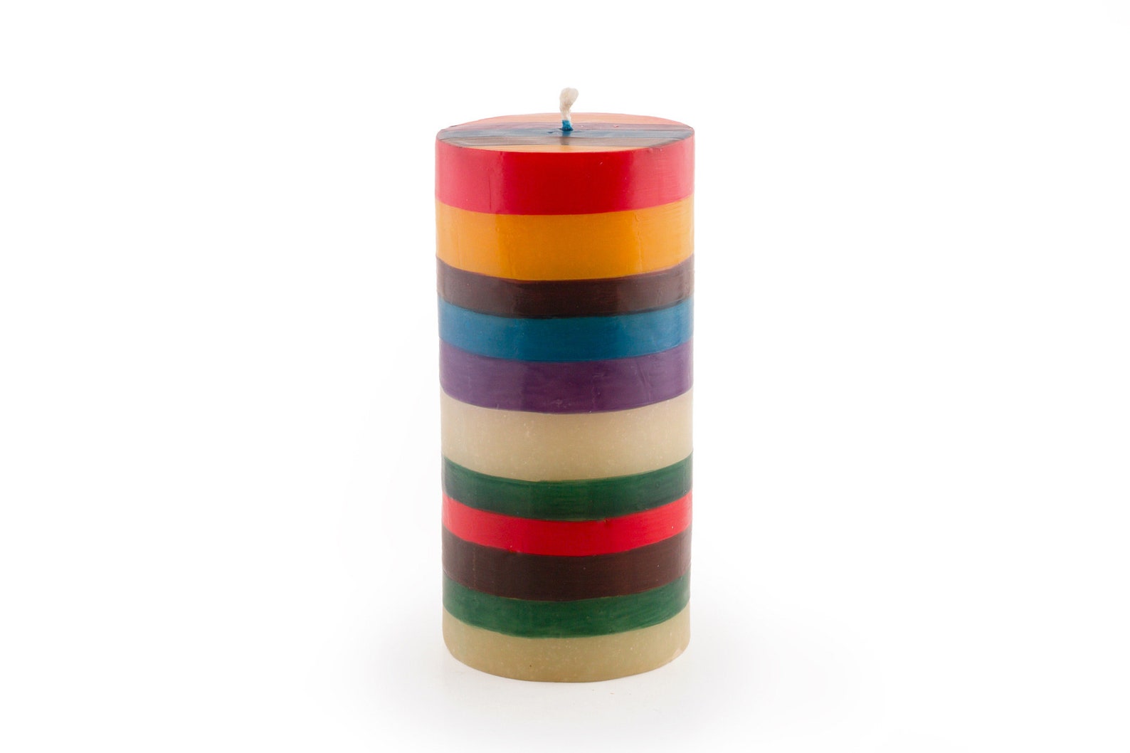 Memphis Stripe Candles - Etsy