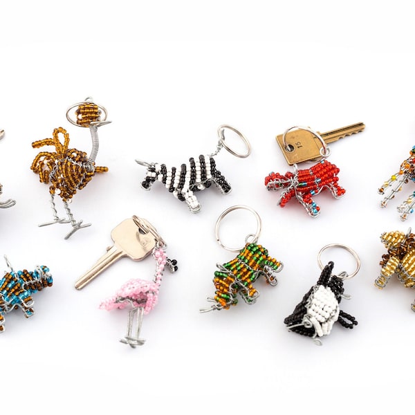 Beaded Keychain - Etsy