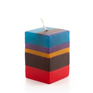 Memphis Stripe Candles - Etsy