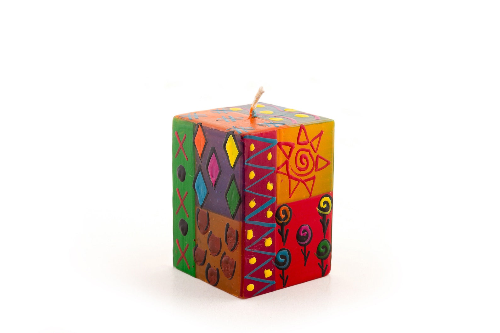 Multi Color Ethnic Candles - Etsy