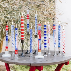 Red, White, & Blue Candles - Etsy