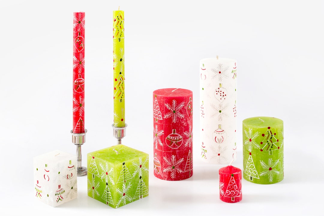 Whimsy Christmas Candles - Etsy