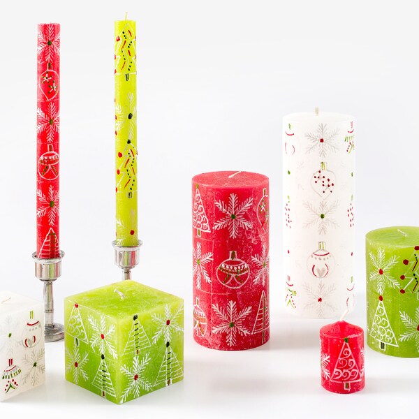 Christmas Candles - Etsy
