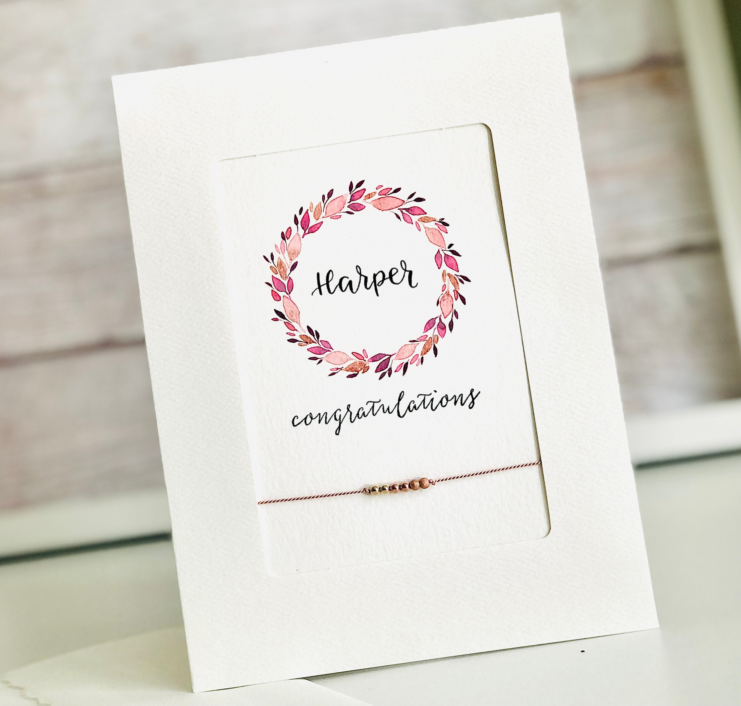 Happy First Period Congratulations Card with Rose Gold/Gold | Etsy