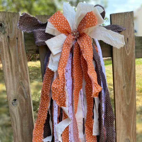 Rag Bow - Etsy
