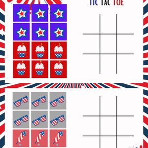 4 Games Pack for 4th of July Printable Games, Patriotic Fourth of July ...
