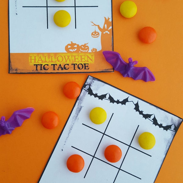 Halloween Tic Tac Toe Printable - Etsy