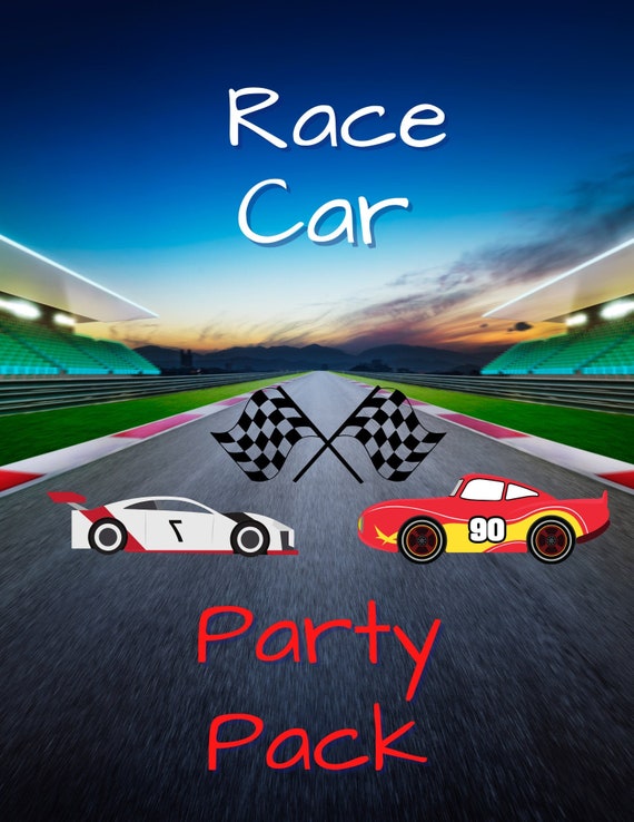Race Car Birthday Party Printables Pack | Etsy