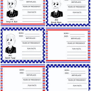 Know Your Presidents Trivia Game - Etsy
