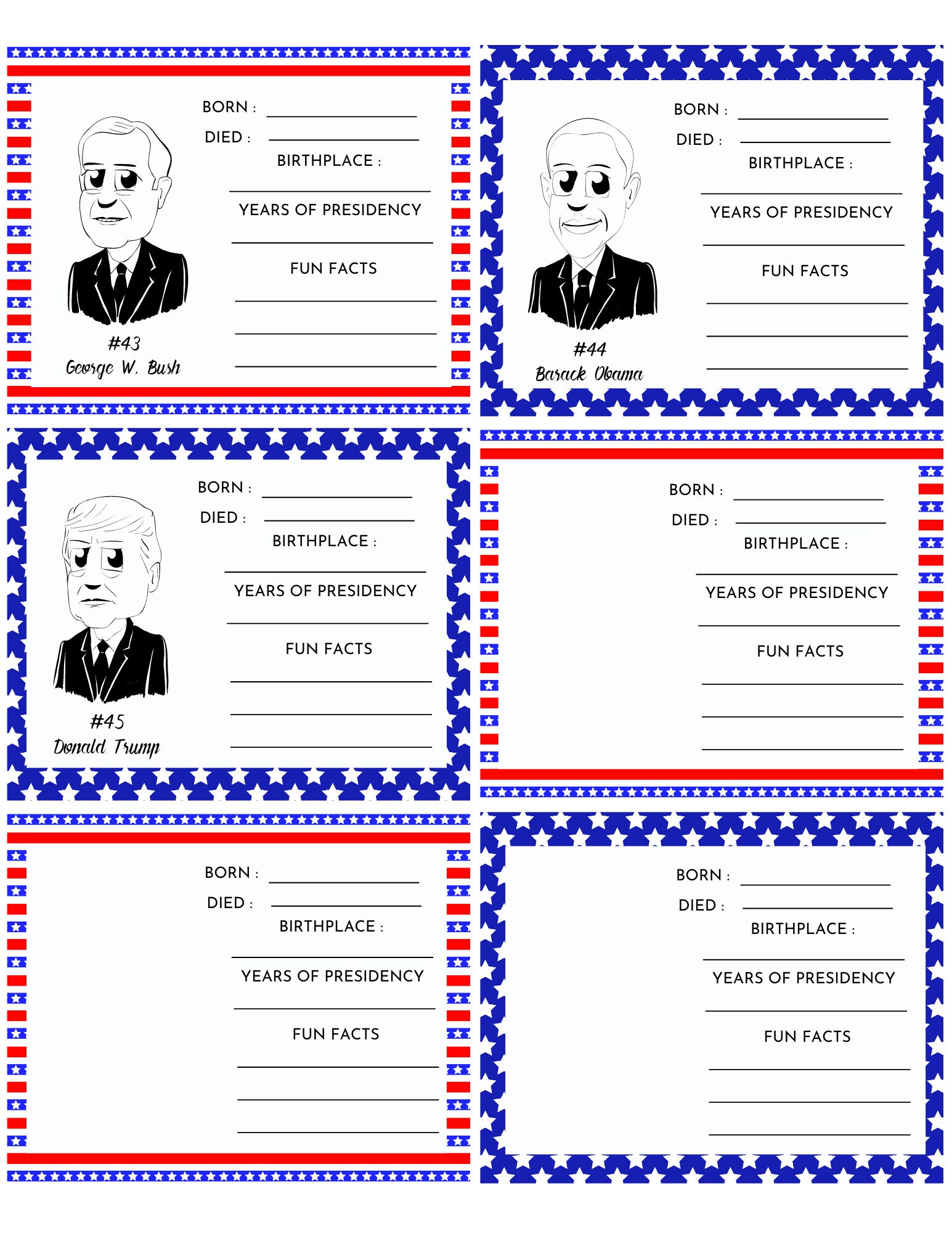 Know Your Presidents Trivia Game - Etsy