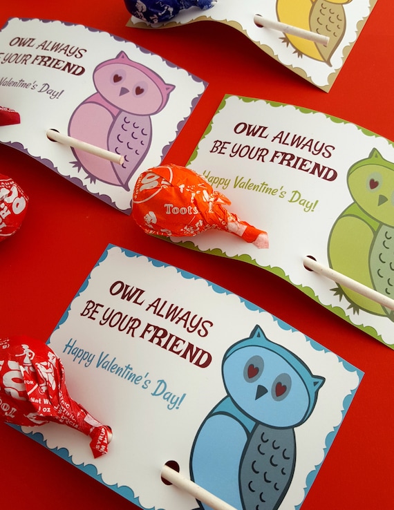 Owl Always Be Your Friend Printable Valentine's Card | Etsy