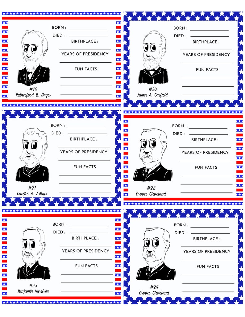 Know Your Presidents Trivia Game - Etsy